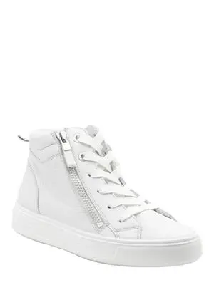 ARA Ara Camden High-Top Sneaker White Calf