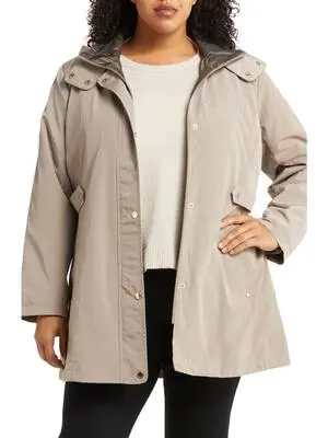 Gallery Water-resistant Rain Jacket - Taupe