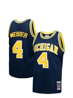 Mitchell & Ness Chris Webber Michigan Wolverines 1991/92 College Vault Player Swingman Jersey - Navy