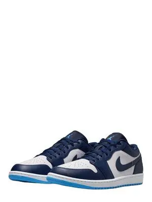 JORDAN Air 1 Low Basketball Sneaker 404 Mnnavy/unvblu