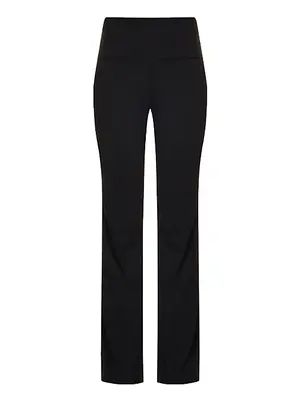 ADANOLA Flared Yoga Trousers - Black