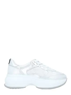 Hogan Leather Chunky Sneakers - Silver