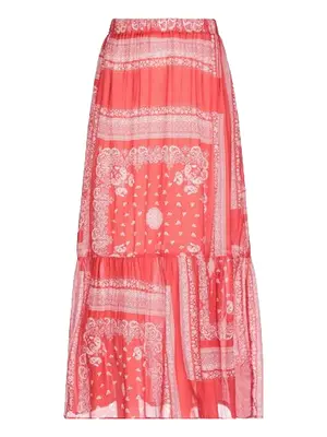 SEMICOUTURE Midi Skirt - Red
