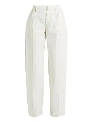 FRAME Pants In Ivory Cotton