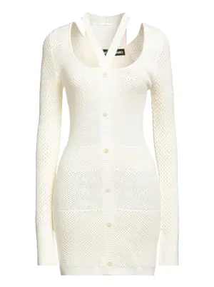 ANDREĀDAMO Knitted Mini Dress - White