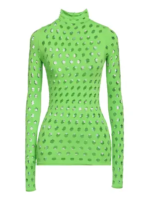 MAISIE WILEN MAISIE WILEN Perforated T-Shirt Acid Green