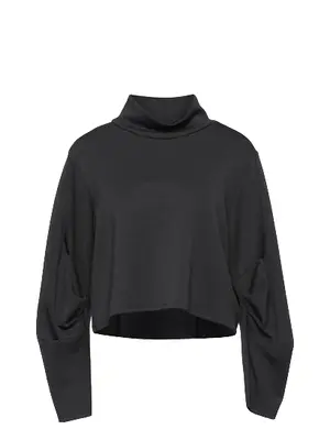 LANSTON LANSTON SPORT Turtleneck Long Sleeve Sweatshirt Black