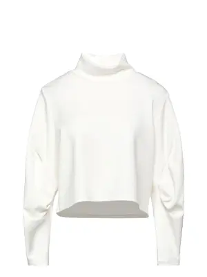 LANSTON LANSTON SPORT Turtleneck Long Sleeve Sweatshirt White
