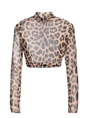 Philipp Plein Leopard-print Crop Top - Beige