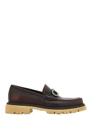 FERRAGAMO Gancini Ornament Moccasins - Brown