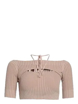 ANDREĀDAMO ANDREĀDAMO Knit Top Beige