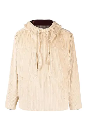 RANRA Steinn Corduroy Hooded Jacket - Neutrals
