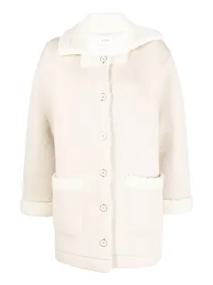 BARRIE Barrie Cashmere-alpaca Buttoned Coat