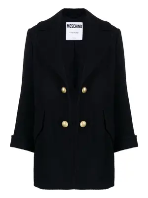MOSCHINO Moschino Open-Front Virgin Wool Coat