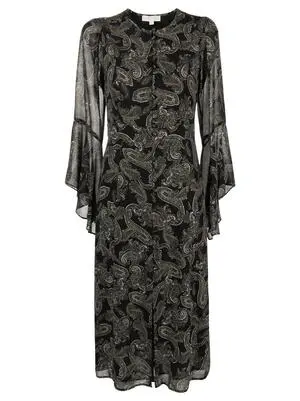 Michael Kors Paisley-print Midi Dress - Green