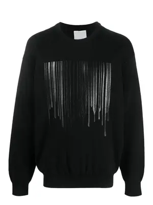 VTMNTS Logo-print Knit Sweater - Black