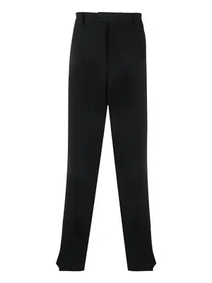 VTMNTS Stripe-detail Tailored Trousers - Black