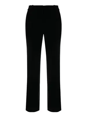 Ermanno Scervino Velvet Tapered Trousers - Black