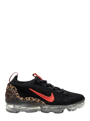 Nike Air Vapormax Flyknit 2021 Leopard Sneakers - Black