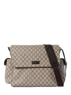 Gucci Gucci Ophidia Printed Coated-canvas Diaper Bag Neutrals