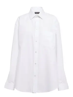 Balenciaga Cotton Button-down Shirt - White