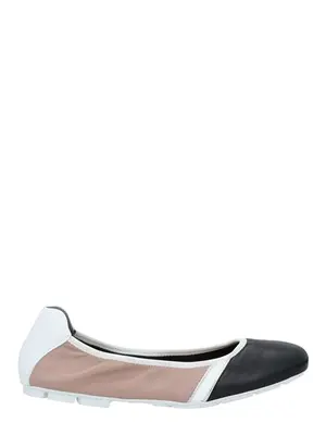 Hogan Leather Ballet Flats - Black