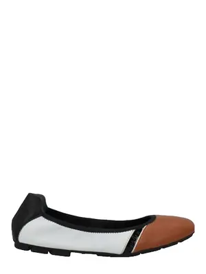 Hogan Leather Ballet Flats - Brown