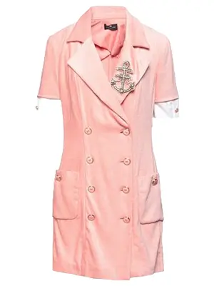 Elisabetta Franchi Mini Blazer Dress - Pink