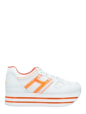 Hogan Leather Low-Top Sneakers Orange