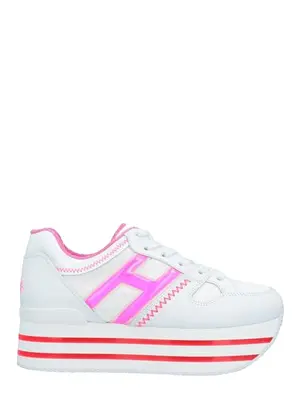 Hogan Leather Low-Top Sneakers Pink