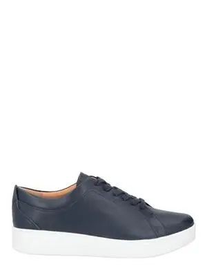 Fitflop Lead Soft Leather Sneakers Navy