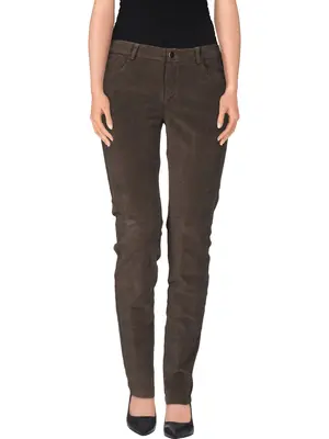 Rossopuro ROSSOPURO Straight Leg Pants Dark Brown