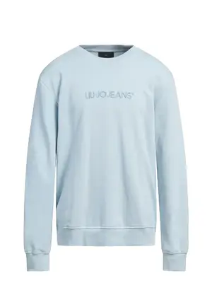 LIU •JO MAN Sweatshirt Sky Cotton Sky Blue