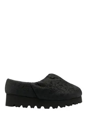 YUME YUME Jacquard Chunky Loafers - Black