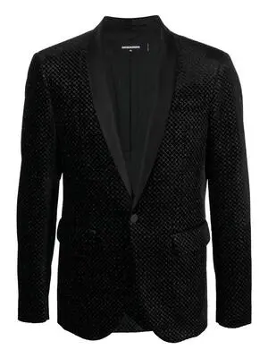 DSQUARED2 Metallic-effect Single-breasted Blazer