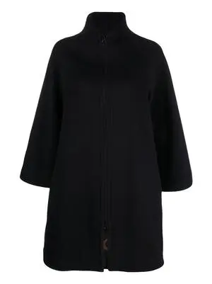 GIANLUCA CAPANNOLO Zip Up Coat - Black