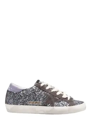 Golden Goose Super-star Glitter Sneakers - Silver
