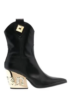 Philipp Plein Gothic Plein Cowboy Ankle Boots - Black