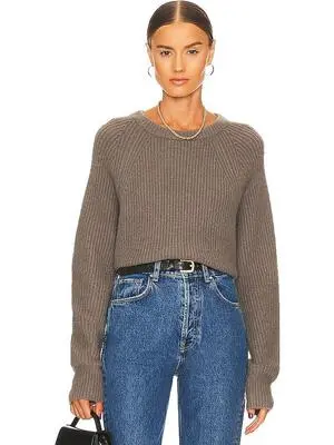 JOHN & JENN BY LINE Jax Ribbed Knit Sweater - Heather Grey