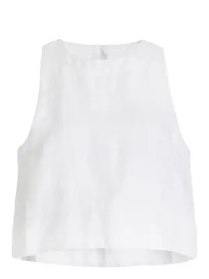 POSSE Poppy Linen Cropped Top