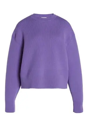 Bottega Veneta Cashmere-blend Crewneck Sweater - Purple