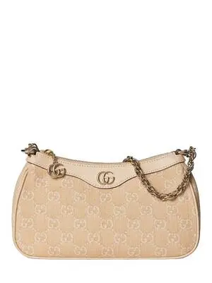 Gucci Ophidia Small Shoulder Bag Light Beige Denim