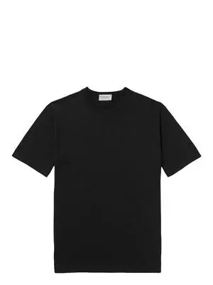 John Smedley Lorca Slim-fit Sea Island Cotton T-shirt - Black