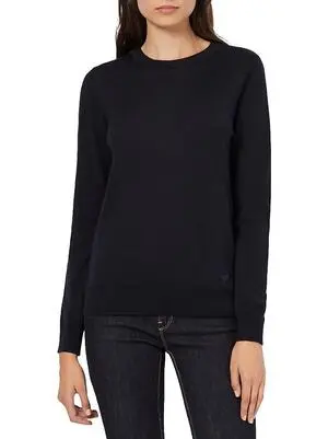 Emporio Armani Merino Wool Crewneck Sweater - Solid Multi