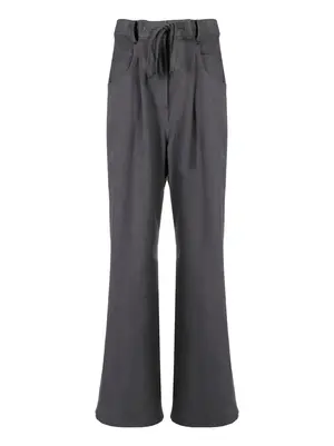 Goen.j Drawstring Straight-leg Trousers - Grey