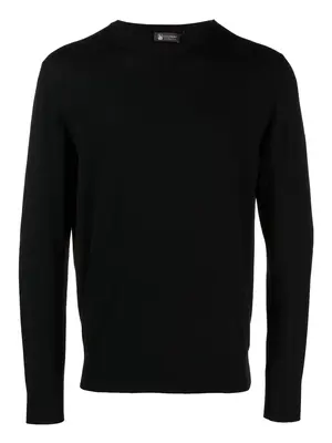 Colombo Crew-neck Jumper - Black