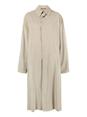 MAISON MARGIELA Peached Single-breasted Mid-length Coat - Neutrals