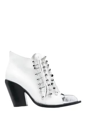 HARDOT Studded Cowboy Boots - White