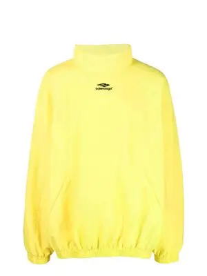 Balenciaga Logo Oversized Sweatshirt - Yellow