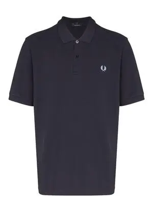 Fred Perry Embroidered Logo Polo Shirt - Blue